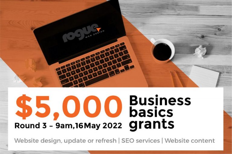 Business basics grants qld - opening soon - Rogue Web Design